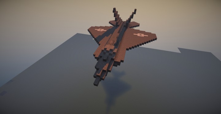F-22 Raptor stealth fighter Minecraft Map