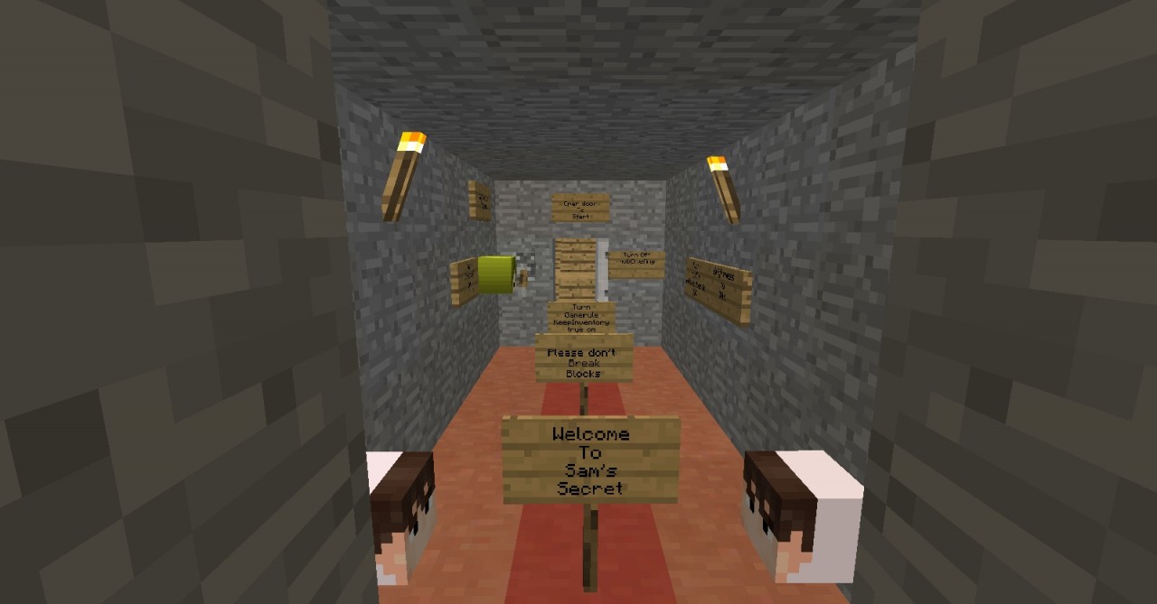 Sam's Secret Minecraft Map