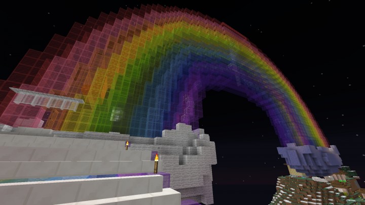 Rainbow Castle That Became The Wizard Of Oz Stream Minecraft Map