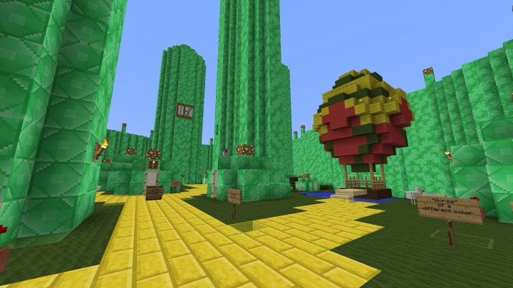 Rainbow Castle That Became The Wizard Of Oz Stream Minecraft Map