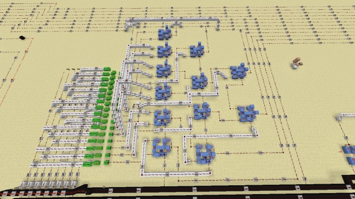 4 bit Binary Calculator (Add, Sub, Mul, Div) Minecraft Map