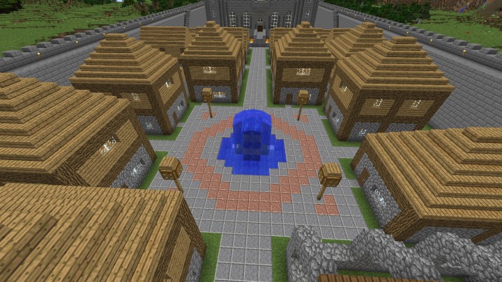 Medieval Town Server Spawn Minecraft Map