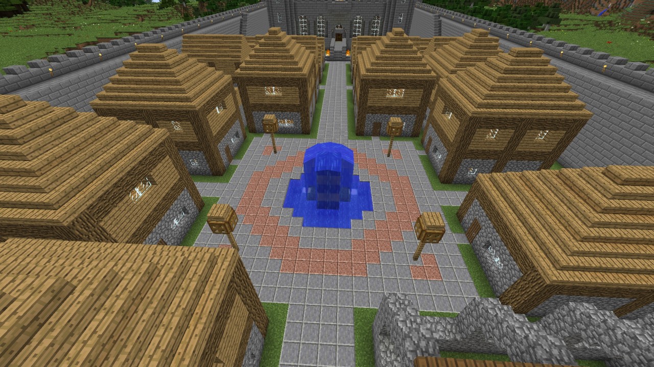 Medieval Town Server Spawn Minecraft Map