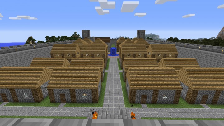 Medieval Town Server Spawn Minecraft Map