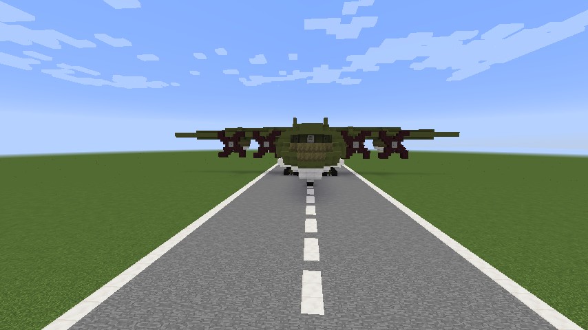 Antonov 22: Military Green Version Minecraft Map