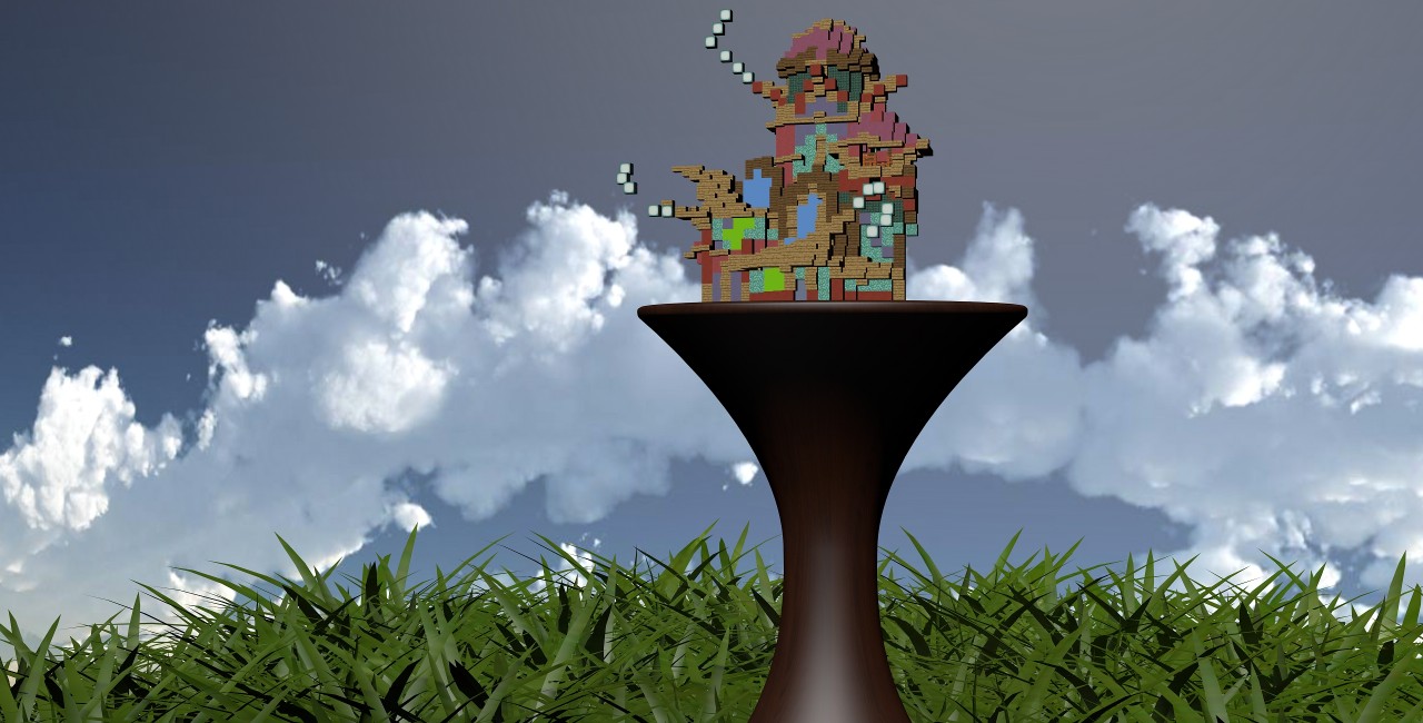 Render Fun: Organic structure Minecraft Map