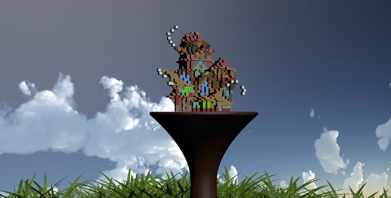 Render Fun: Organic structure Minecraft Map