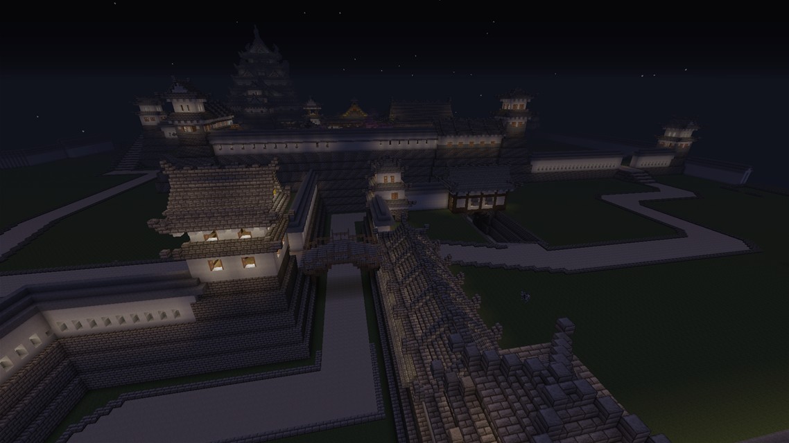 XBox 360 Japanese Castle - Kankoekuji Minecraft Map