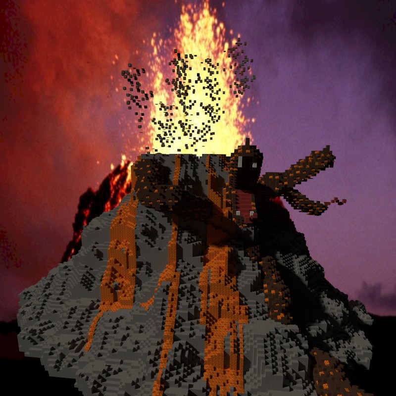 Two-Headed Lava Snake ♔ Minecraft Map