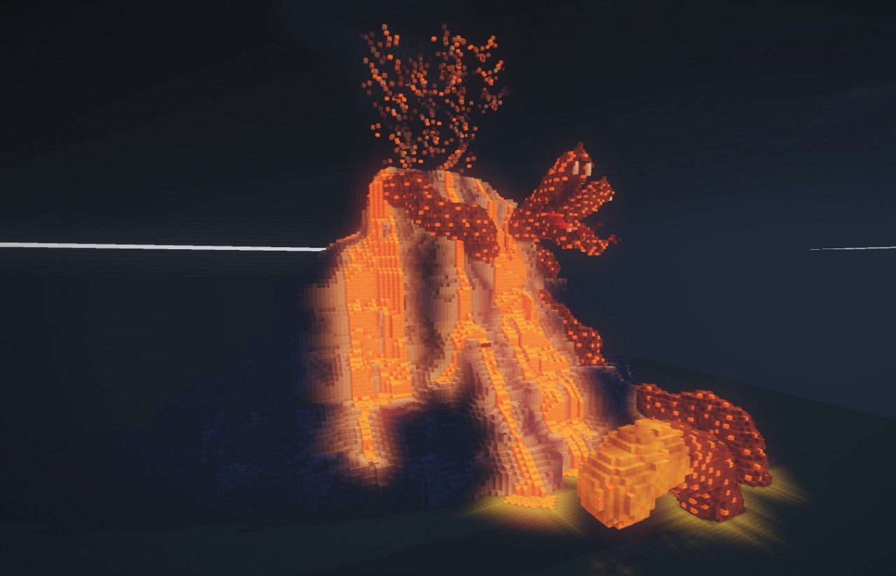 Two-Headed Lava Snake ♔ Minecraft Map