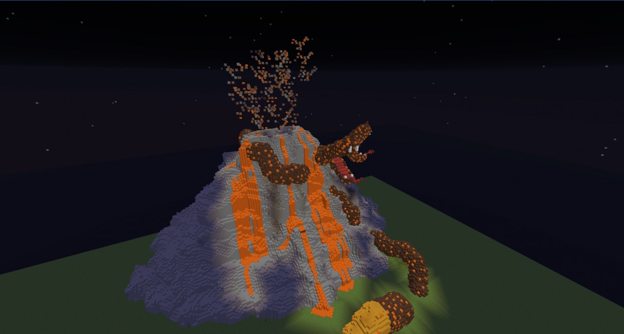 Two-Headed Lava Snake ♔ Minecraft Map