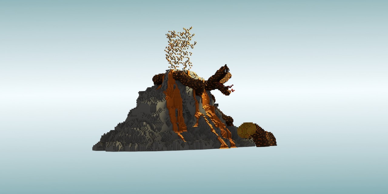 Two-Headed Lava Snake ♔ Minecraft Map