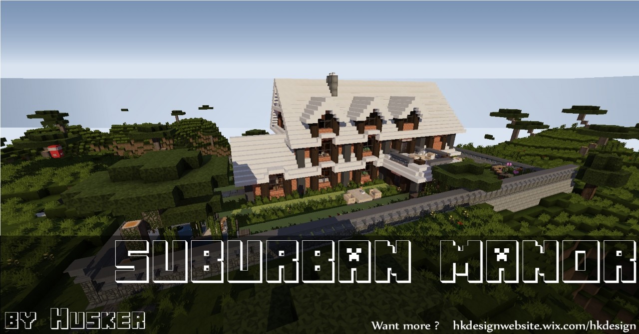 Suburban small Manor Minecraft Map