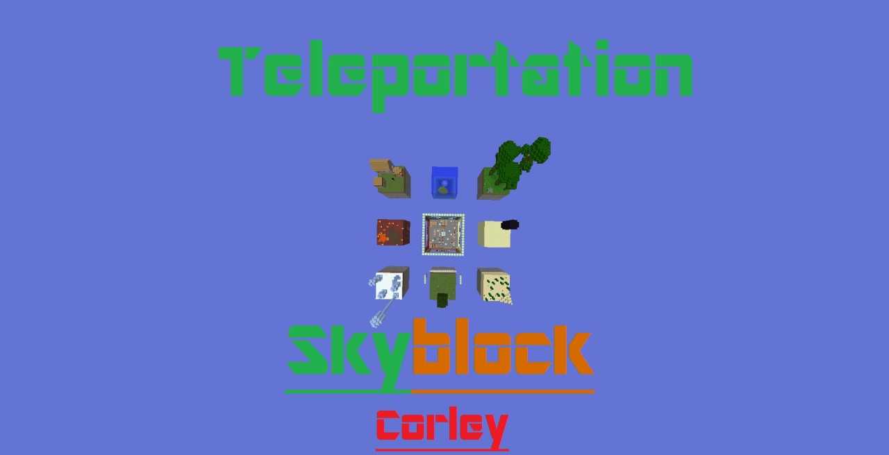 Teleportation Skyblock Minecraft Map