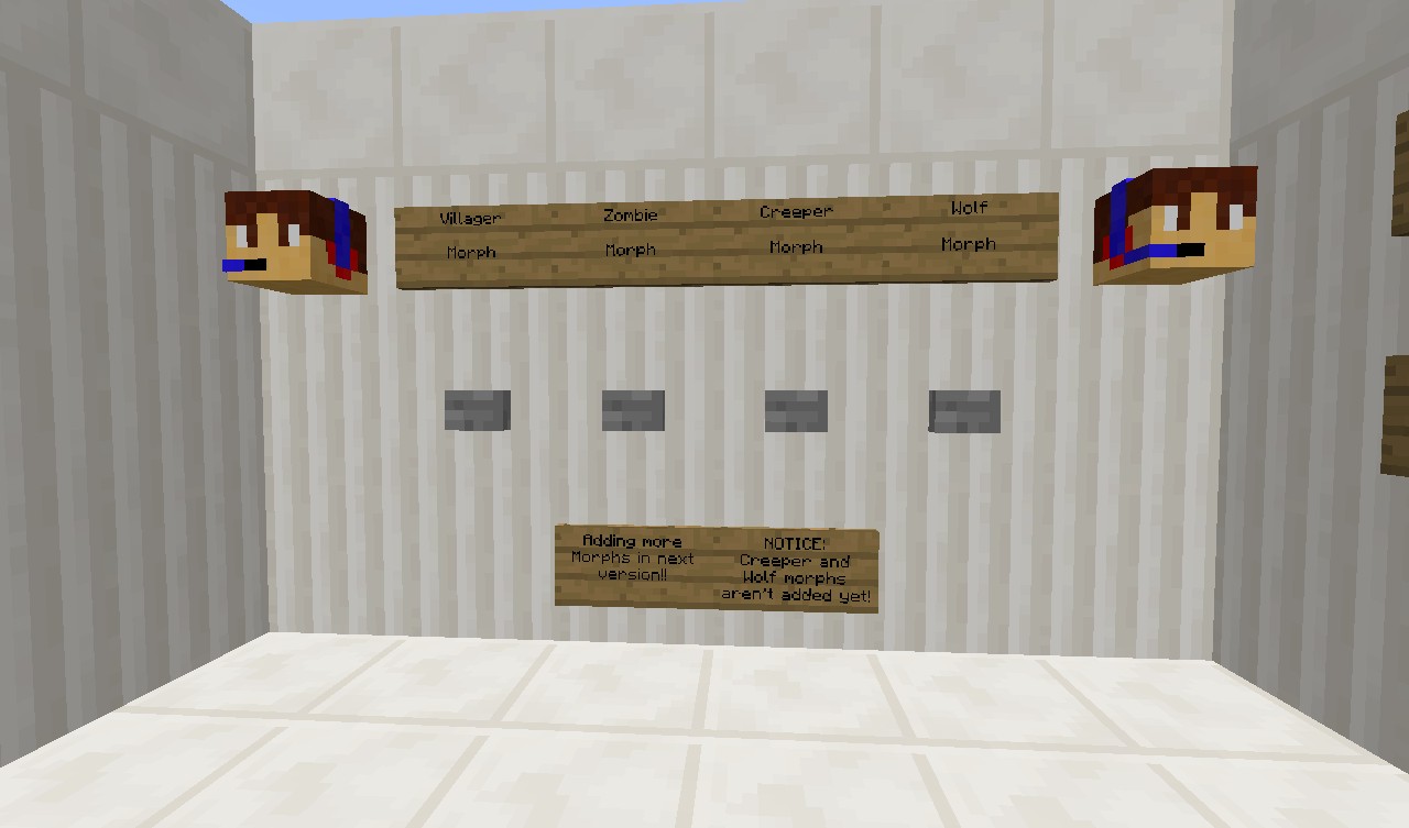 Morphing in Vanilla Minecraft! Minecraft Map