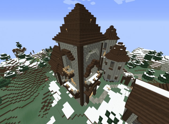 Church - Spruce/Stone - ZigZag texture pack Minecraft Map