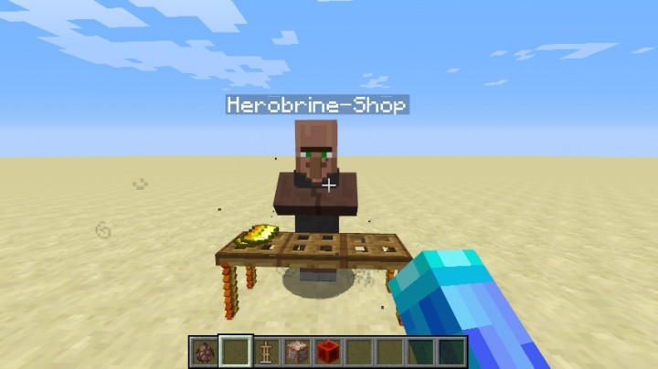Herobrine Statue in one command block! Minecraft Map