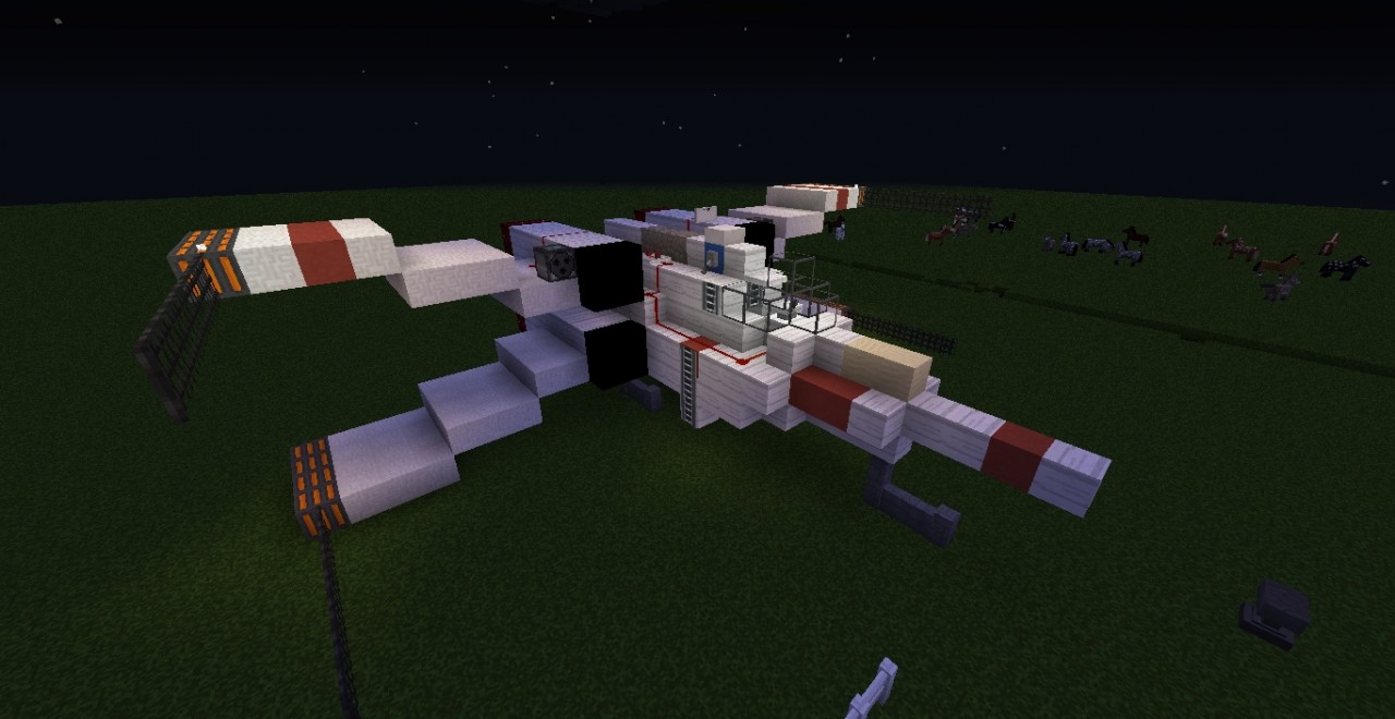 X-Wing Fighter. Star Wars Minecraft Project