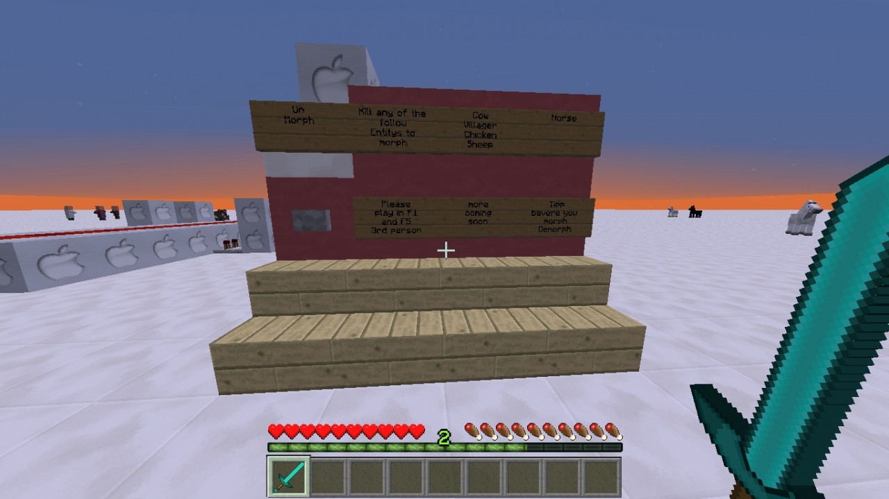 Morph in Vanilla minecraft Minecraft Map