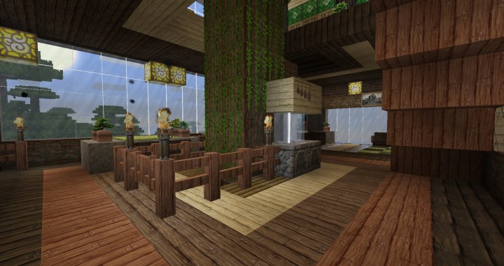 Tree house design. Minecraft Map