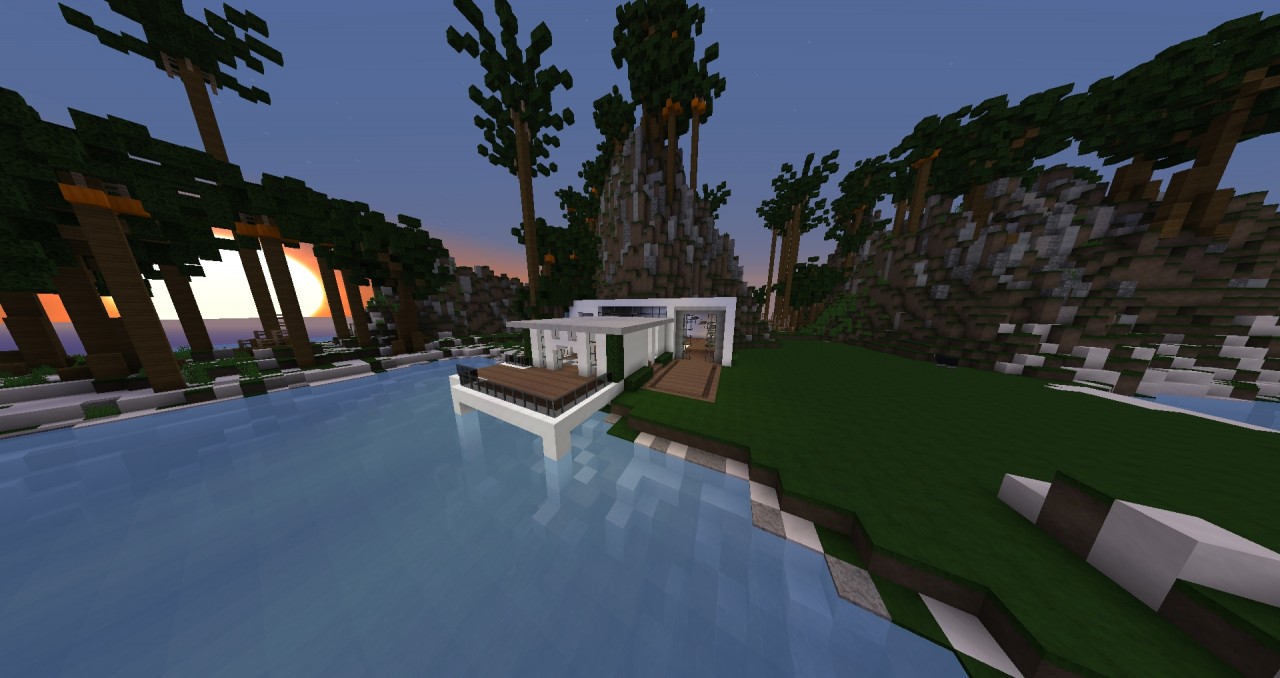 Modern Tropical Island House "Absolute 2" 1.8.8 UPDATED Minecraft Map