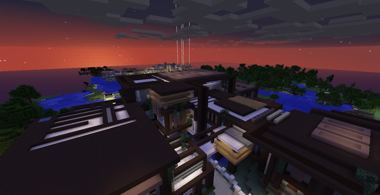 Two Minecraft Mansions Minecraft Map