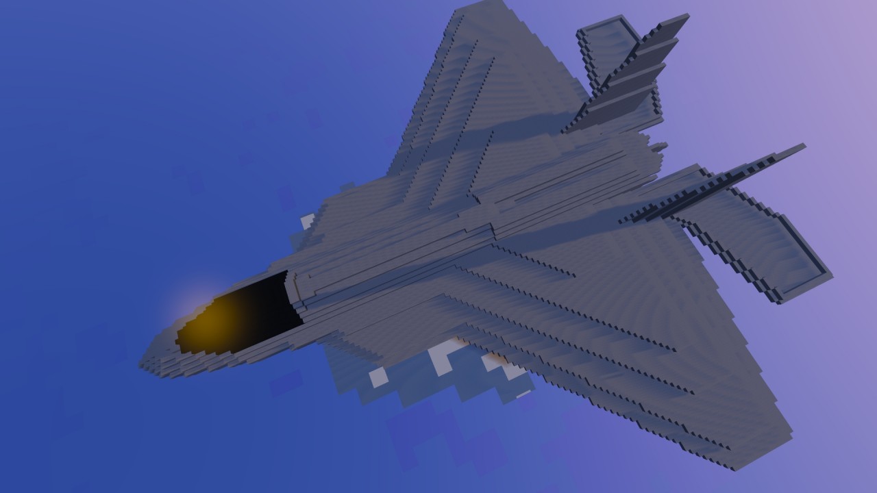 F-22 RAPTOR MODEL Minecraft Map