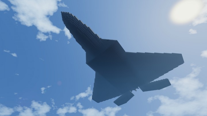F-22 RAPTOR MODEL Minecraft Map