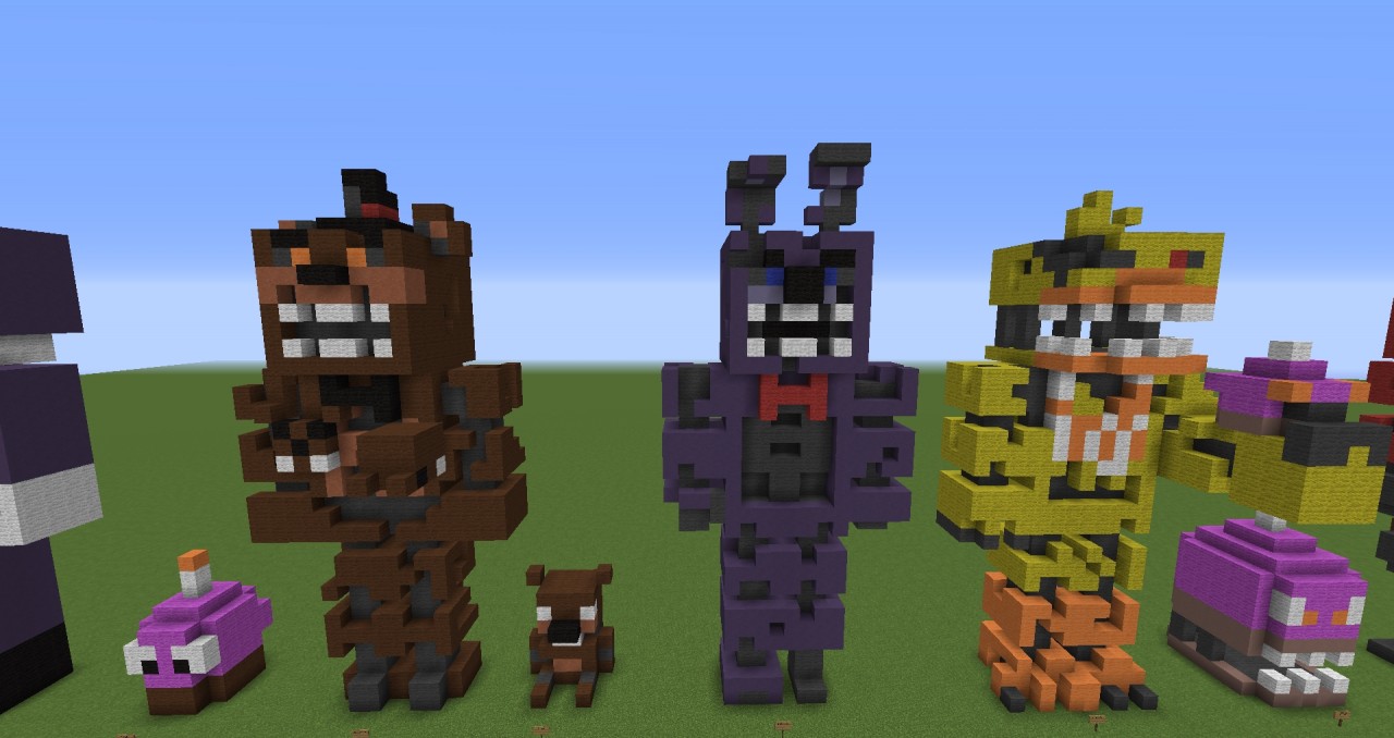 Five Nights At Freddy's Skin Models Minecraft Map
