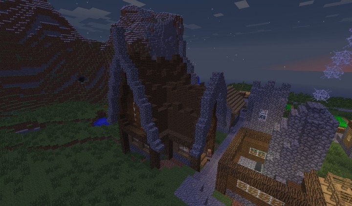Rustic House + Blacksmith Minecraft Map