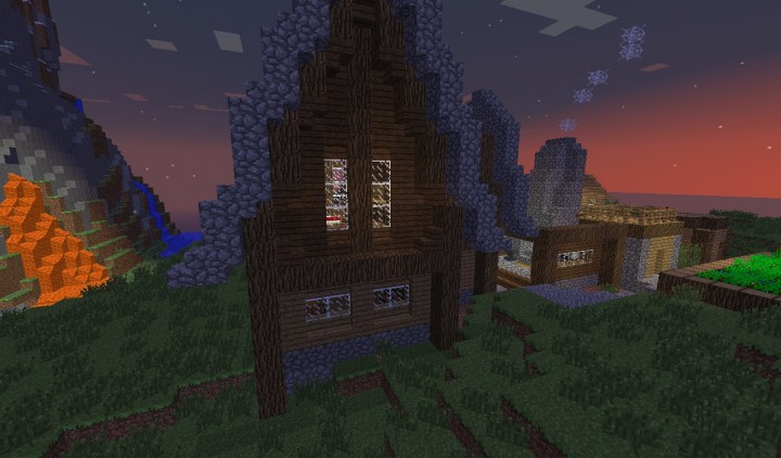 Rustic House + Blacksmith Minecraft Map