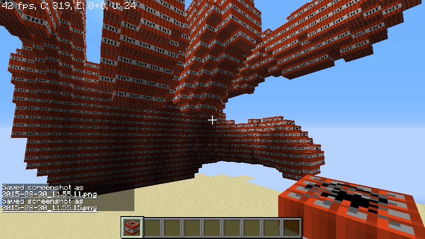 TNT Hand by JebTGMP/JackJeebs1287 Minecraft Map