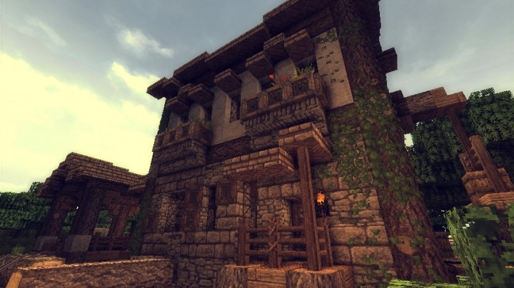 Medieval Town/Structure - The Lands of Avalon Minecraft Map