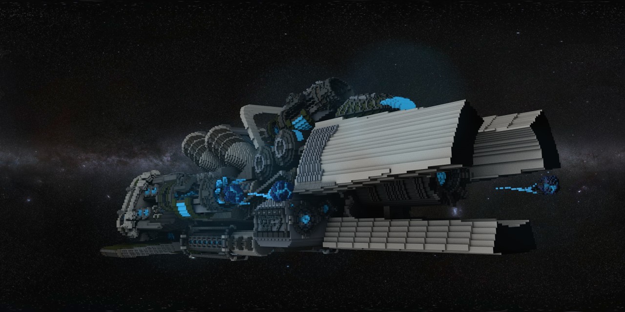 BF7 Interstellar Carrier Ship Minecraft Map
