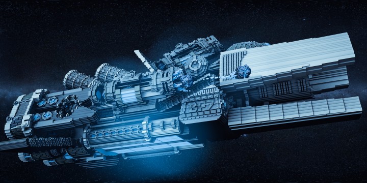 BF7 Interstellar Carrier Ship Minecraft Map