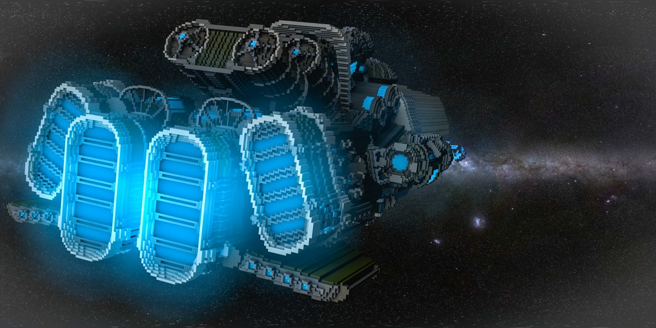 BF7 Interstellar Carrier Ship Minecraft Map