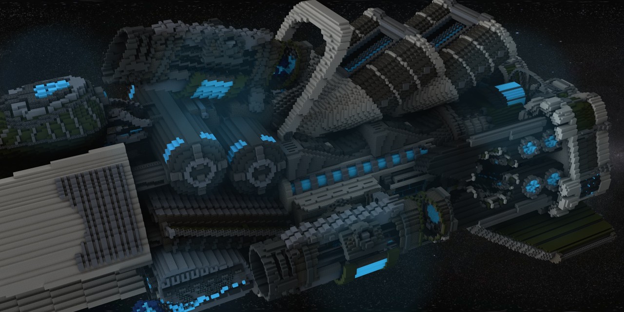 BF7 Interstellar Carrier Ship Minecraft Map