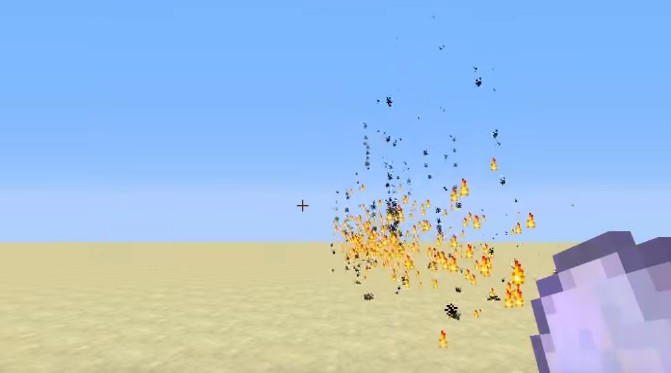 Flamethrower in Vanilla Minecraft Minecraft Map