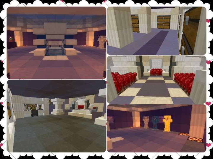 Quartz and clay house (Goes underground) Minecraft Map