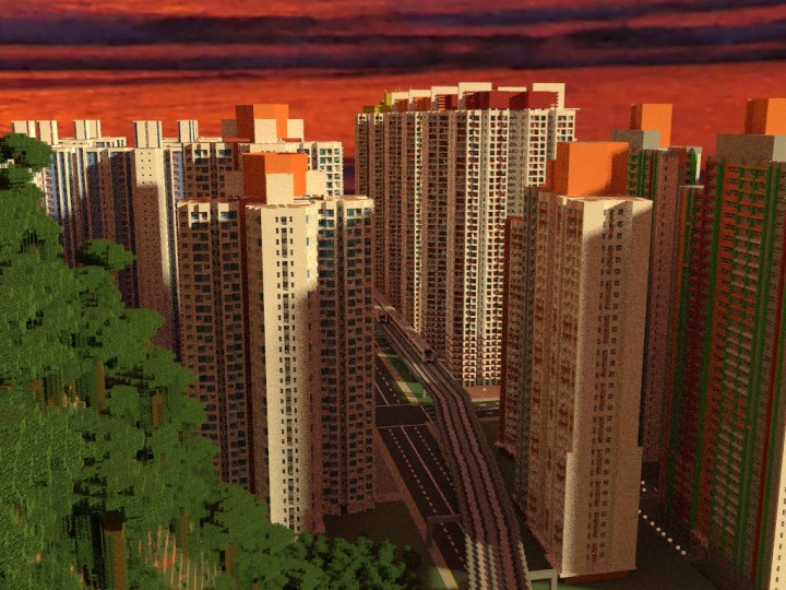 Victoria - a city based on Hong Kong Minecraft Project