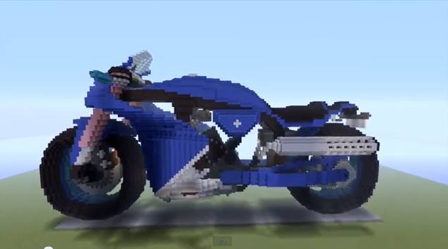 My Motorbike I designed Minecraft Map