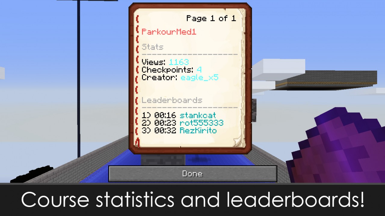 Parkour v7.2.4 | The original Parkour plugin! Minecraft Mod