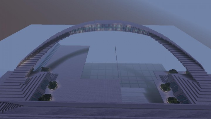 Mega build Spaceship City Minecraft Map