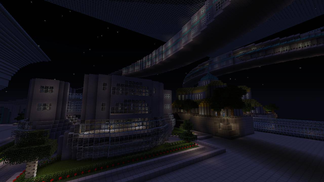 Mega build Spaceship City Minecraft Map