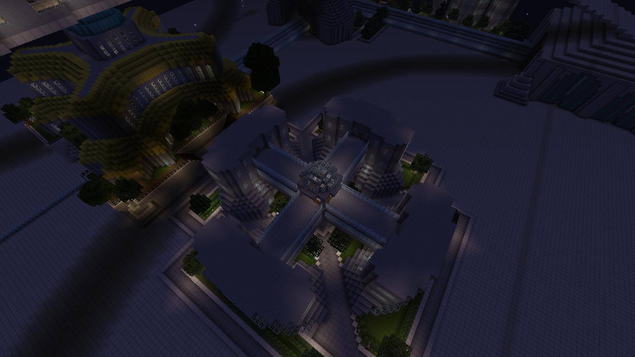 Mega build Spaceship City Minecraft Map
