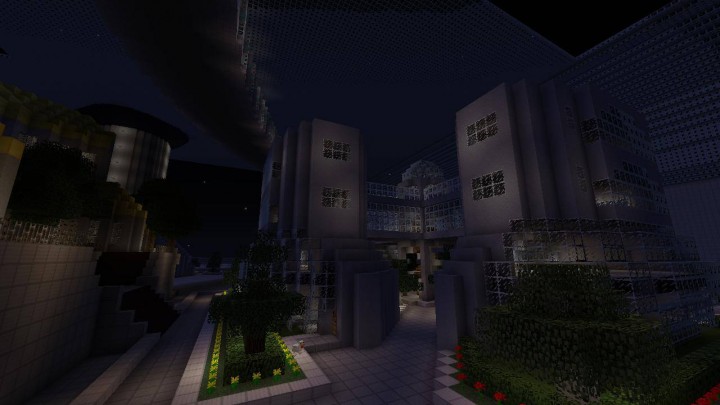 Mega build Spaceship City Minecraft Map