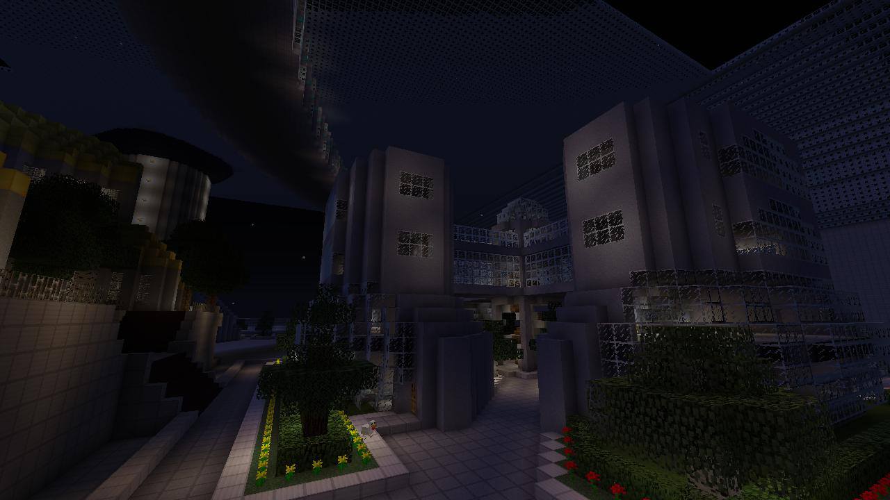 Mega build Spaceship City Minecraft Map