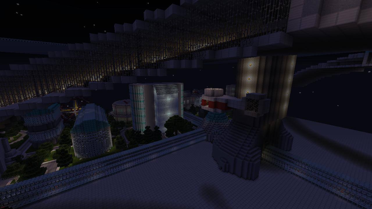 Mega build Spaceship City Minecraft Map