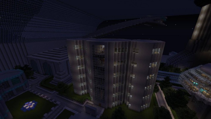 Mega build Spaceship City Minecraft Map