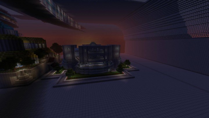 Mega build Spaceship City Minecraft Map